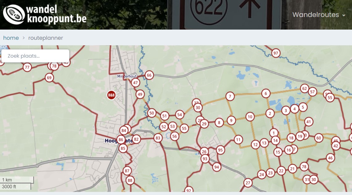 Wandelen in een knooppuntennetwerk - Leef Zuinig